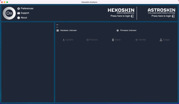 Sending logs to Hexoskin Support